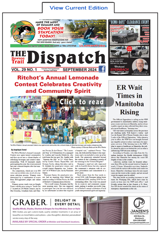 Distribution - Dawson Trail Dispatch - South-East Manitoba's Community NewspaperDistribution